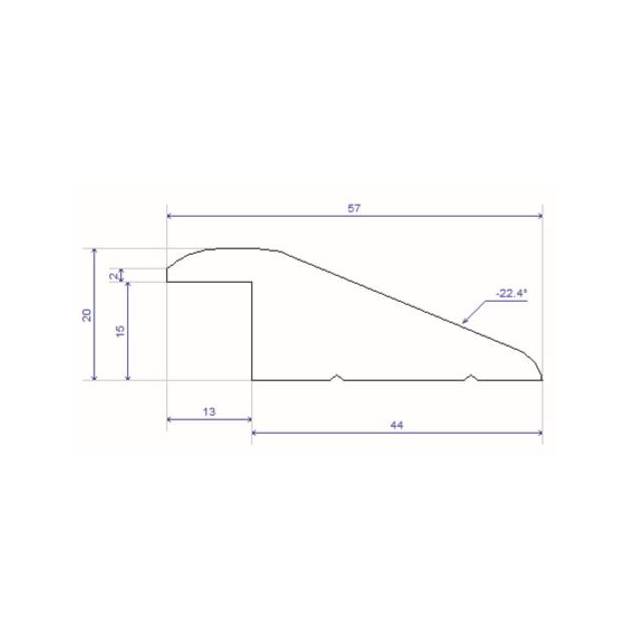 Solid Oak 15mm Ramp Section (1.10m Long) - Just £20.95 each