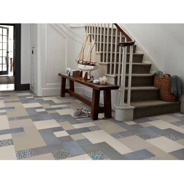 Patchwork Blue Vinyl | Sale offer 43% off!