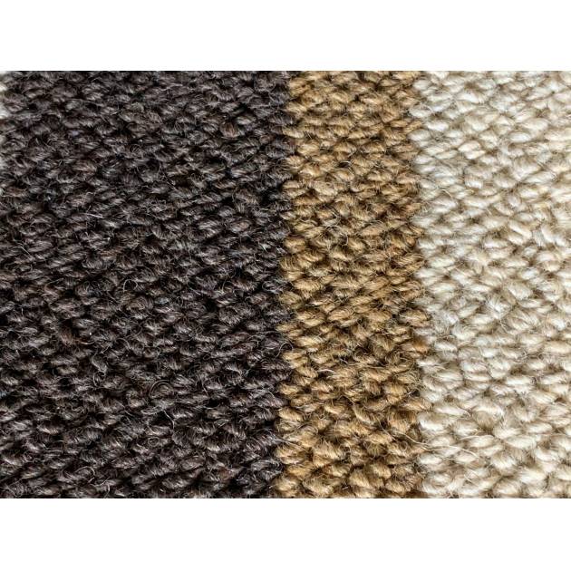 Wool Stripe Carpet - Chunky Loop Pile - 50% OFF